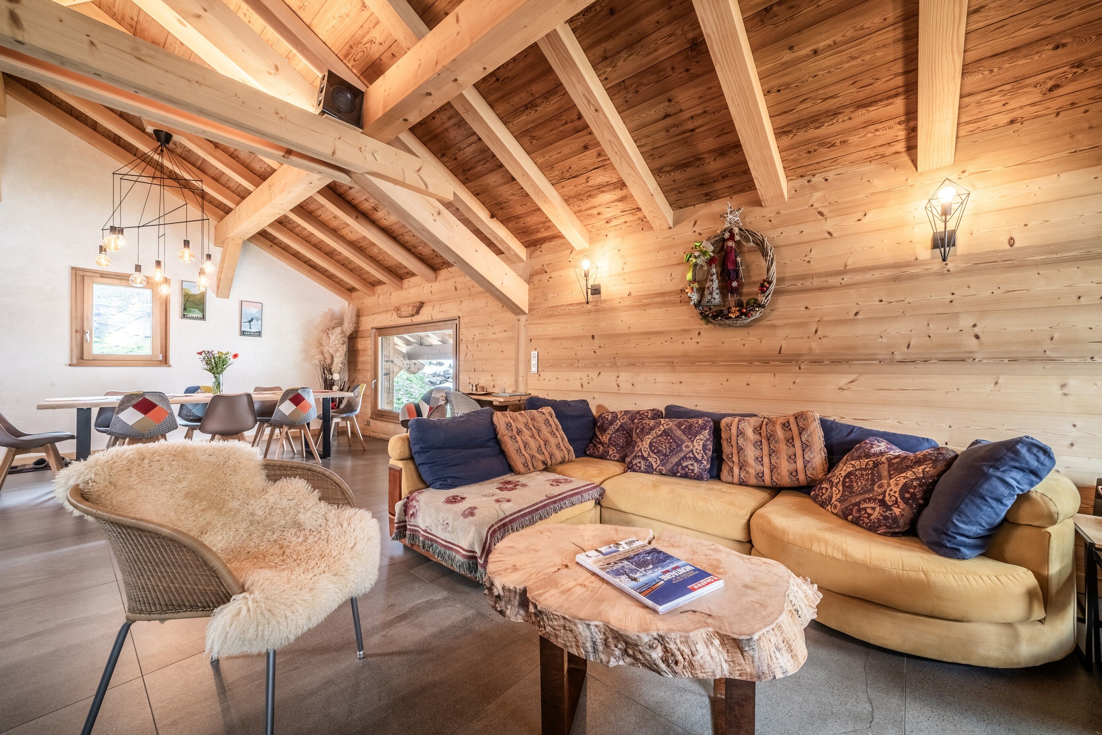 Chalet "Le Ber Abbay" Avec Vue Sur La Montagne, Terrasse Privée Et Wi-fi - Abondance