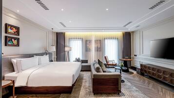 Quarto executivo | Roupas de cama premium, edredons de pluma