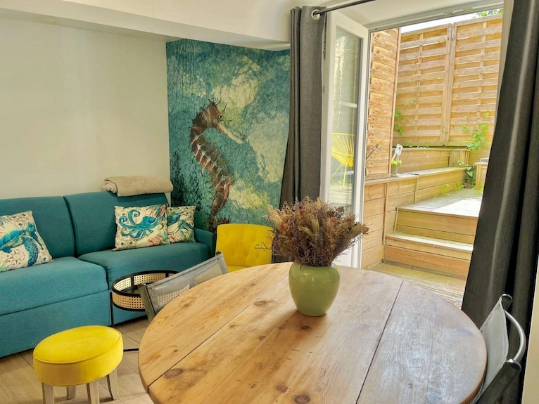 Petite Vague - Maison Atypique Avec Terrasse - Saint-Aubin-sur-Mer