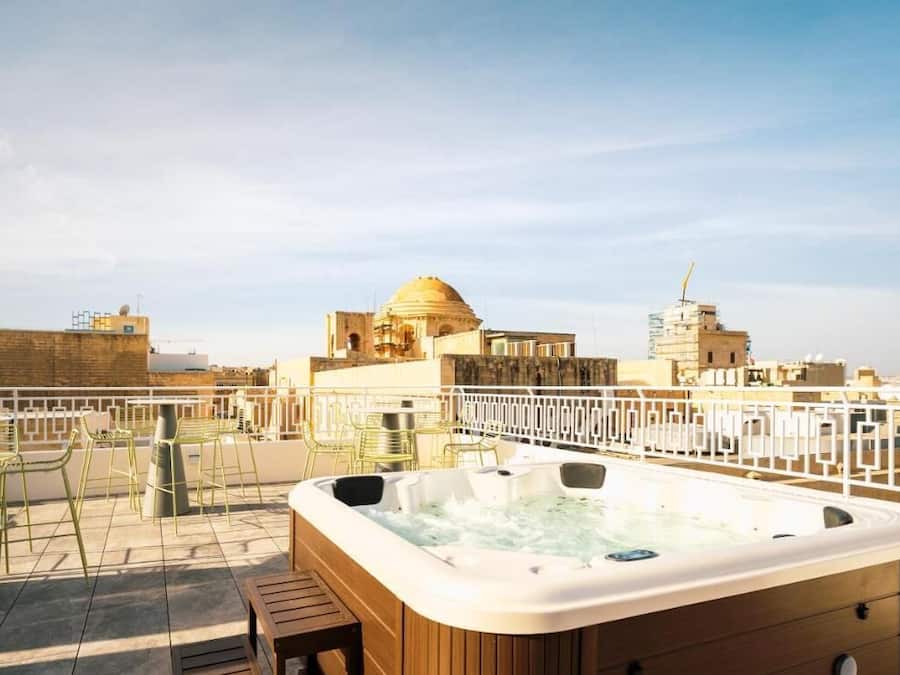 Terraço no piso superior