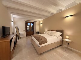Quarto superior | 1 quarto, lençóis italianos Frette, roupas de cama premium