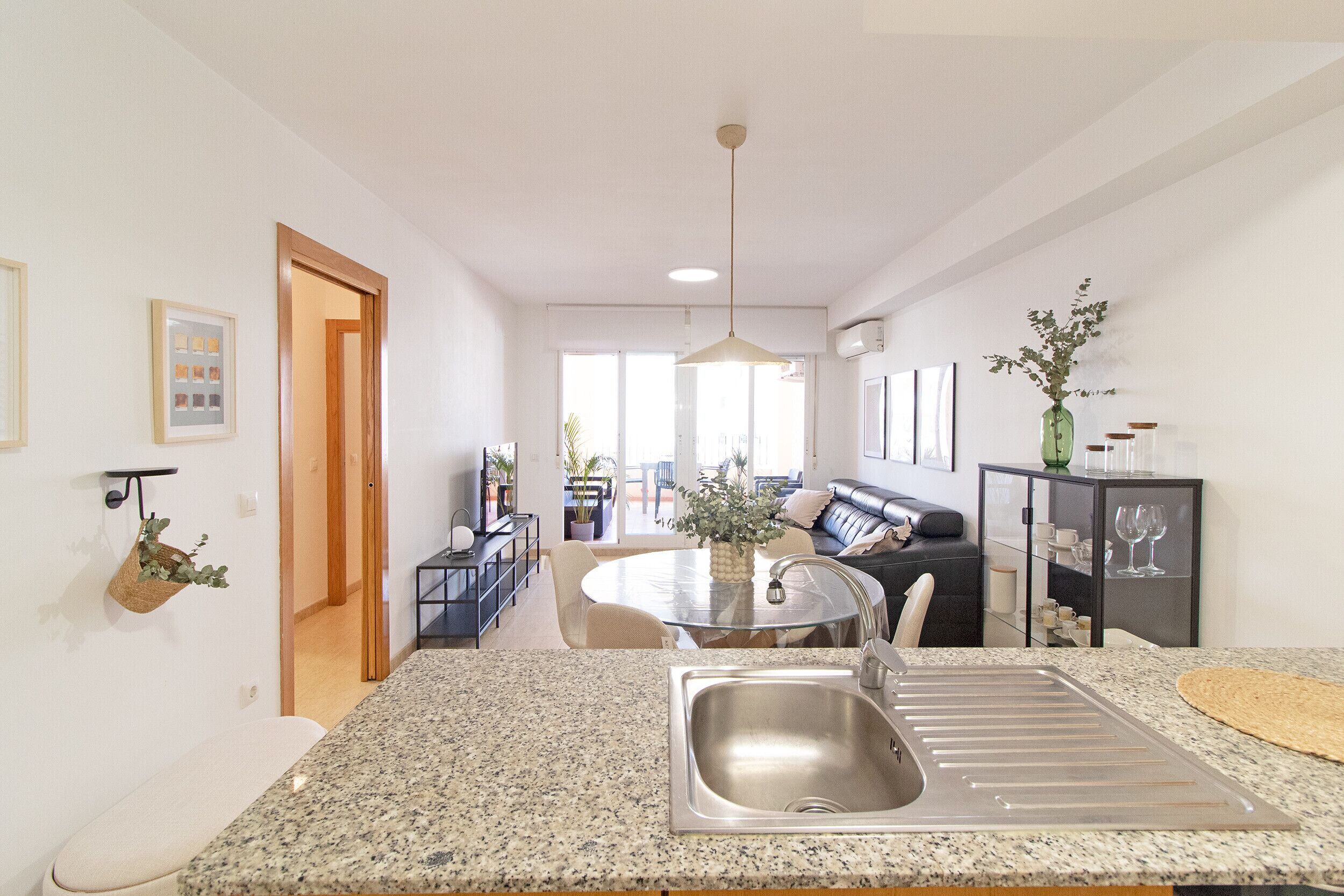 Global Vacacional: Apartamento Con Piscina Y Terraza En La Playa De Canet - Sagunto