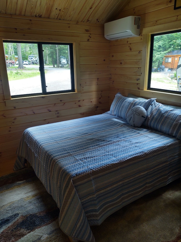 Camp in Cabins all year. At Durham Leisure campground. Maine Style ...