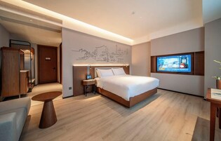 Quarto Duplo de Luxo para 1 Pessoa, não fumadores, Vista para a cidade | Minibar com produtos grátis, cofre no quarto