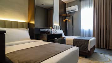 Quarto Twin | 1 quarto, roupa de alta qualidade, camas de colchão viscoelástico