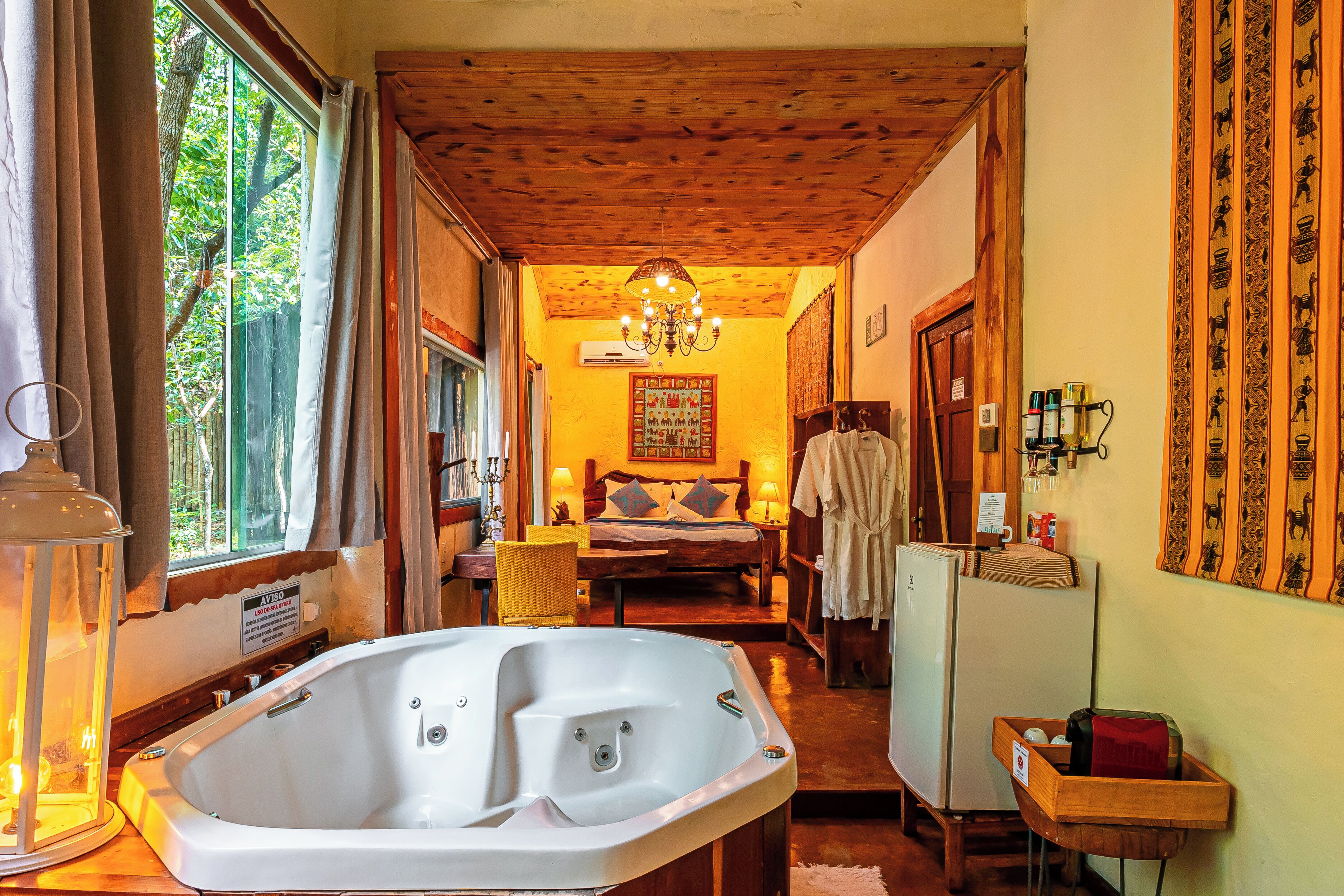 Chalé exclusivo | 1 quarto, roupas de cama antialérgicas, frigobar