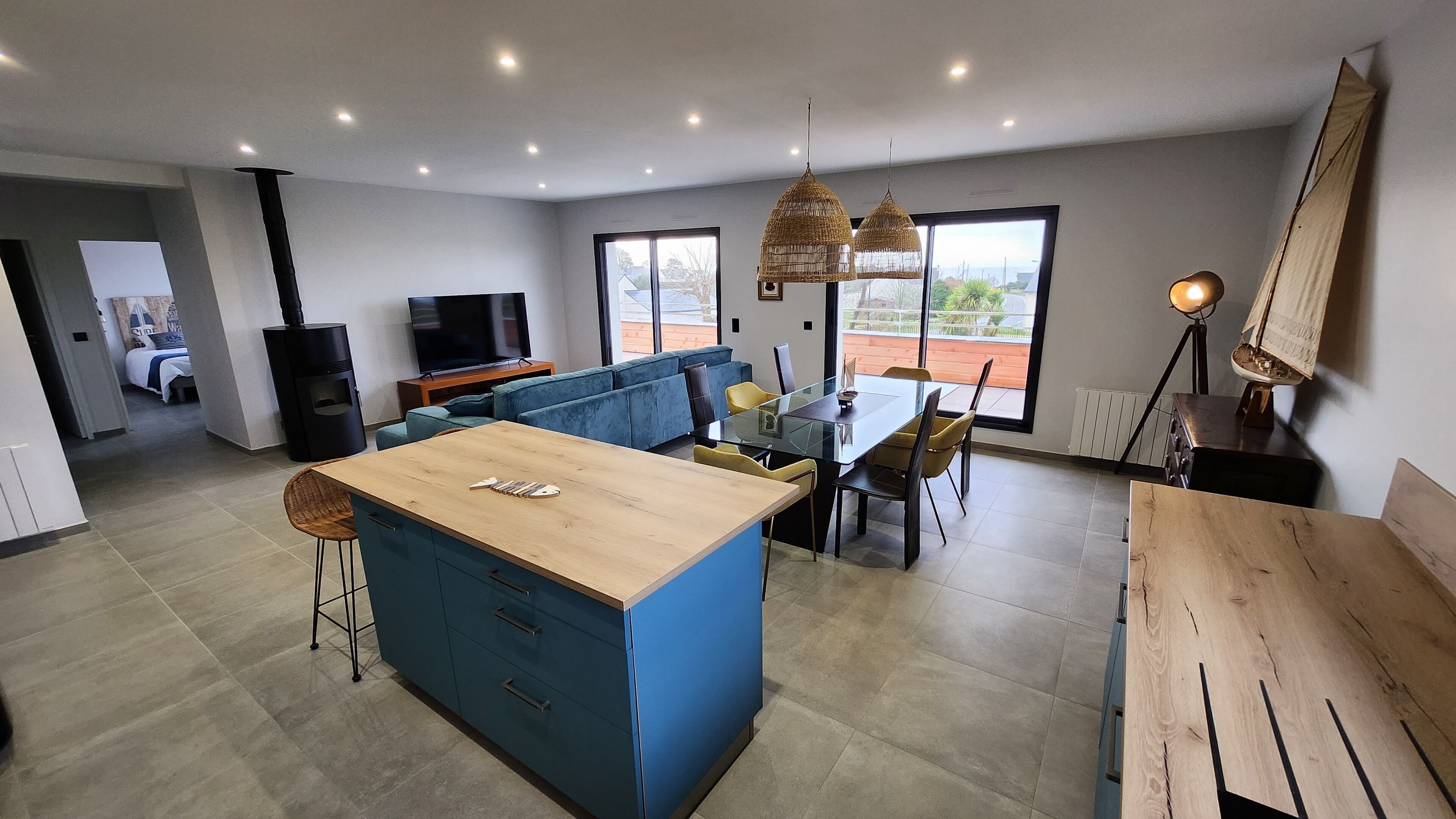 Villa Ty Spa Avec Sa Vue Mer à Plouhinec Et Sa Piscine Chauffée - Plozévet