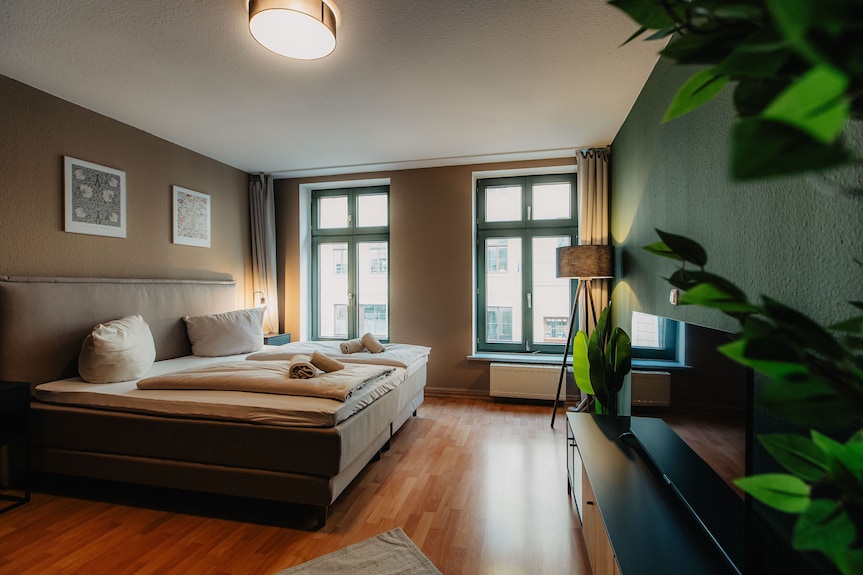 Big Living 3-zimmer-appartement Mit Küche - Luga Homes - Karli - Leipzig