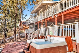 Cabana, várias camas, banheira de imersão, vista para a montanha (1993) | Hidromassagem externa