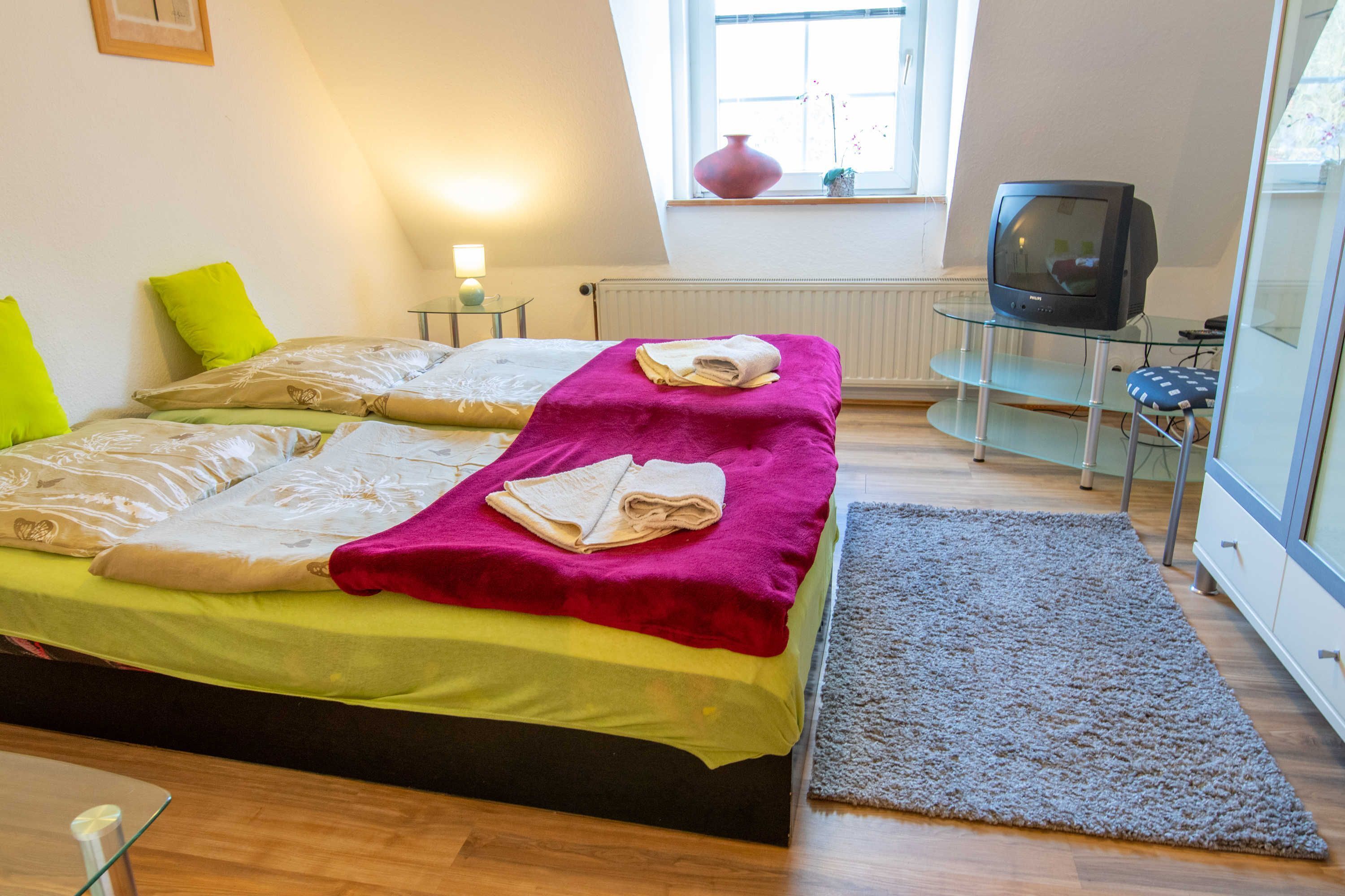 Doppelzimmer - Pension Zur Kurve - Stralsund