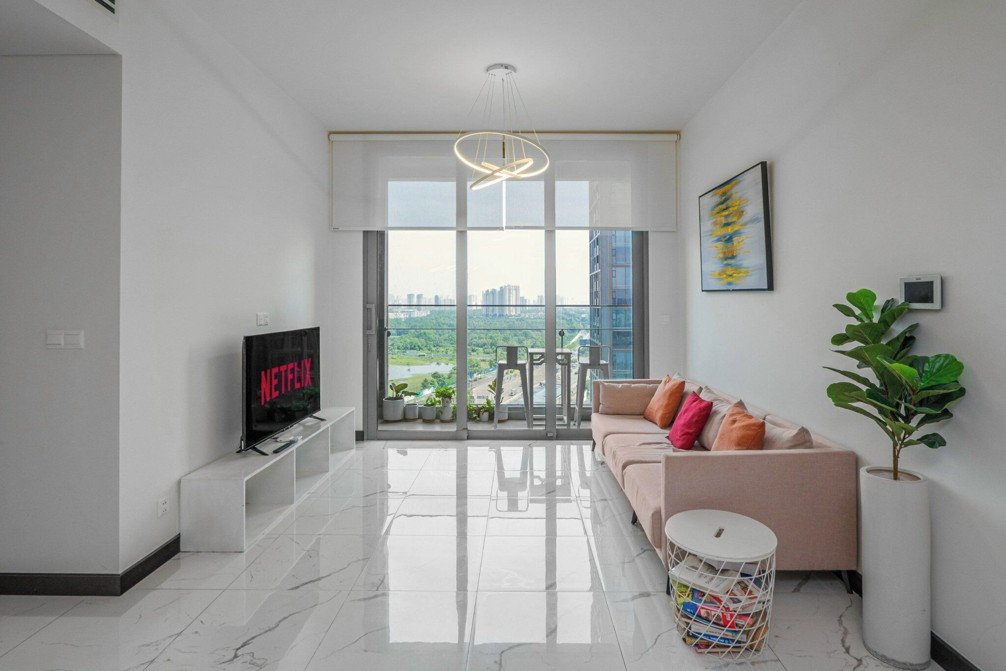 Apartamento empresarial, 1 quarto | Área de estar