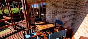 Cabana de Madeira Premium, 1 quarto, junto à piscina | Terraço/pátio interior