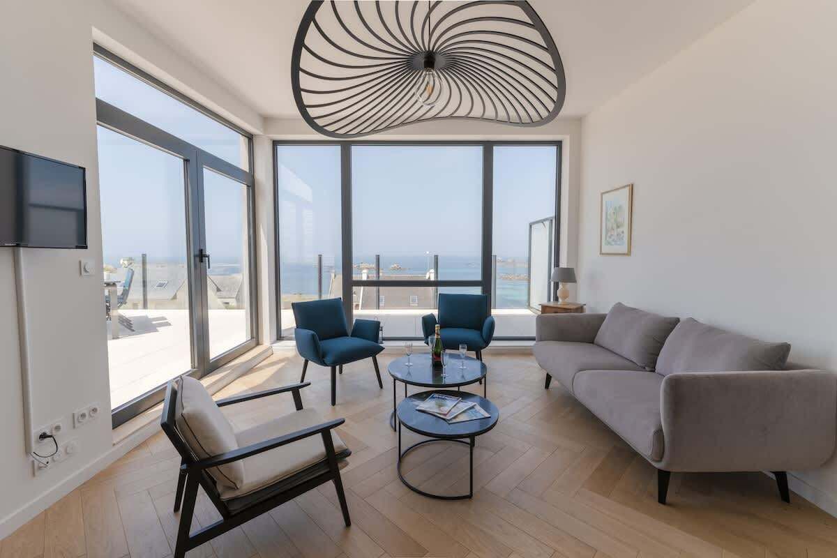 Ar Skol - Magnifique Duplex Face à La Mer - La Maison de la Plage