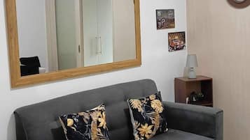 Apartamento família, 1 cama Queen | Área de estar