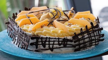 Café da manhã com buffet grátis todos os dias