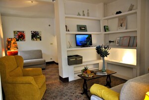 Casa, 1 quarto, fumadores, lareira | Sala