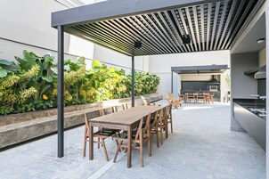 Área de estar no saguão