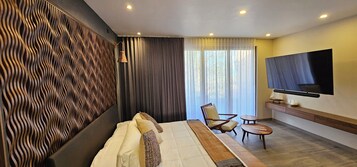 Suíte lua de mel, vista para a lagoa | Roupas de cama premium, edredons de pluma, camas Select Comfort