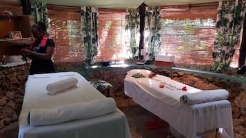 Aromaterapia, massagens de pedras quentes