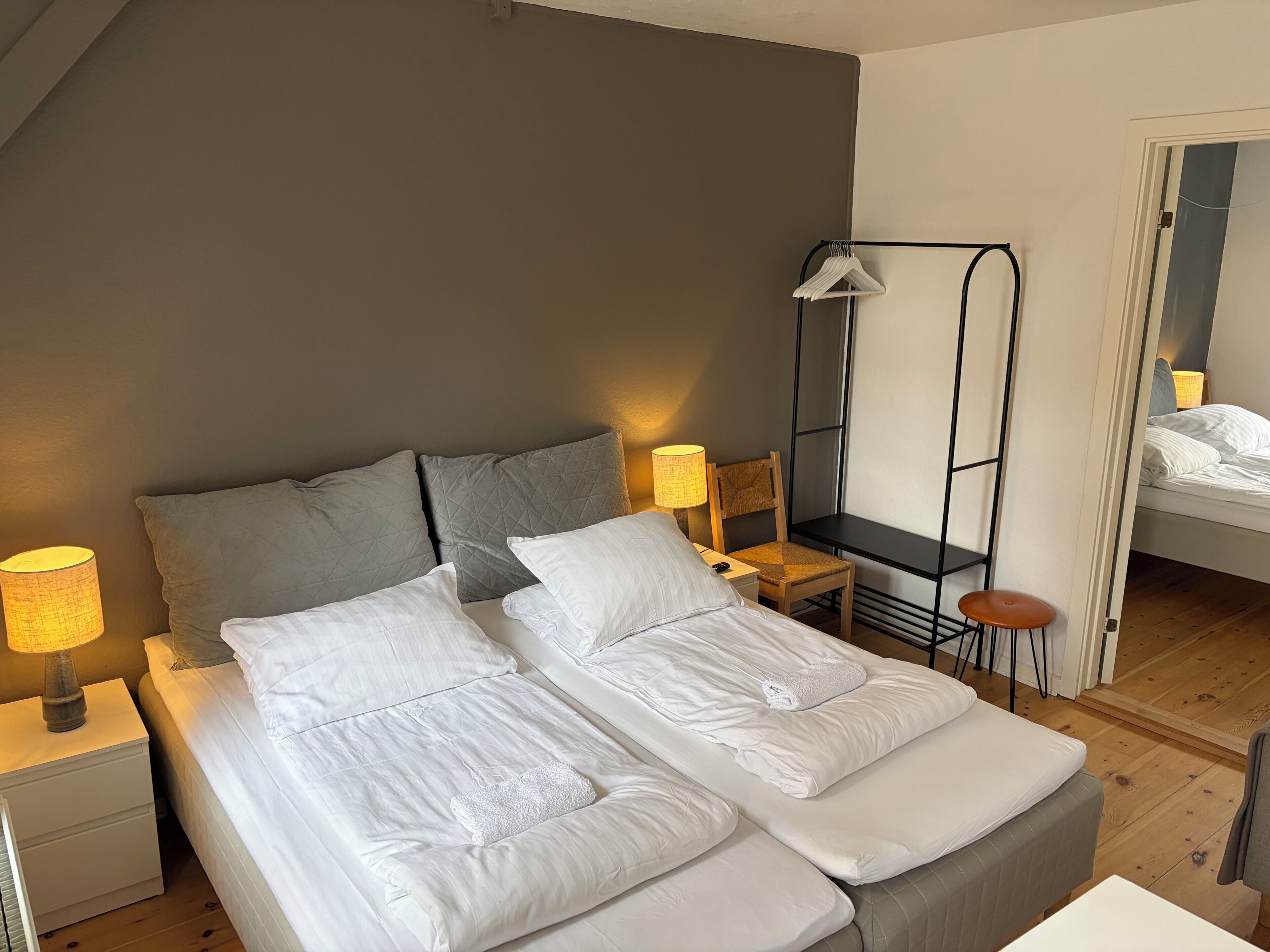 Apartamento conforto, 2 quartos, cozinha americana, no jardim | Lençóis italianos Frette, roupas de cama premium