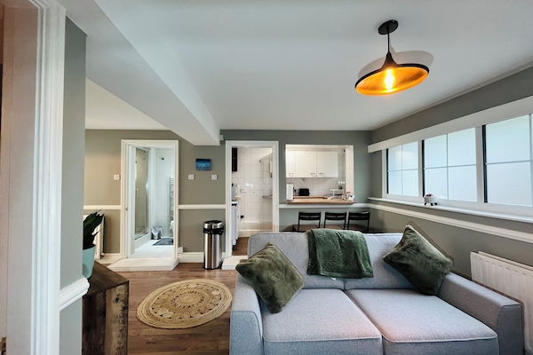 Apartamento, pátio (Pet friendly) | Sala de estar | TV de ecrã plano