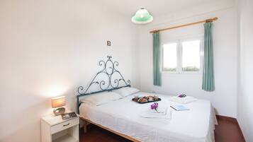 1 quarto, roupa de cama fornecida