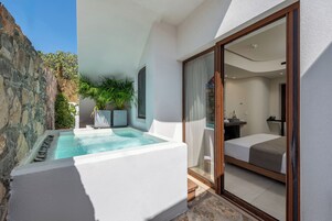 Suíte júnior, banheira de hidromassagem | Terraço/pátio