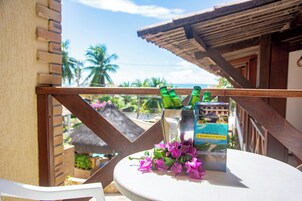 Quarto casal ou duplo superluxo | Varanda coberta