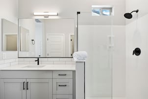 Casa, varanda | Banheiro | Produtos de toalete grátis, secador de cabelo, toalhas de banho