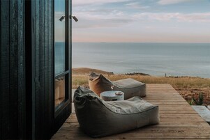 Cabana panorâmico, vista para o oceano | Roupas de cama premium, camas com colchões pillow-top, Wi-Fi de cortesia