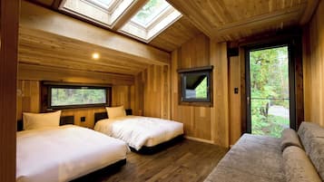 Chalé luxo, vista para a montanha | 4 quartos, roupas de cama premium, edredons de pluma, cofres nos quartos