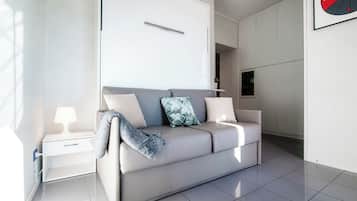 Apartamento | 1 quarto, roupas de cama premium, edredons de pluma
