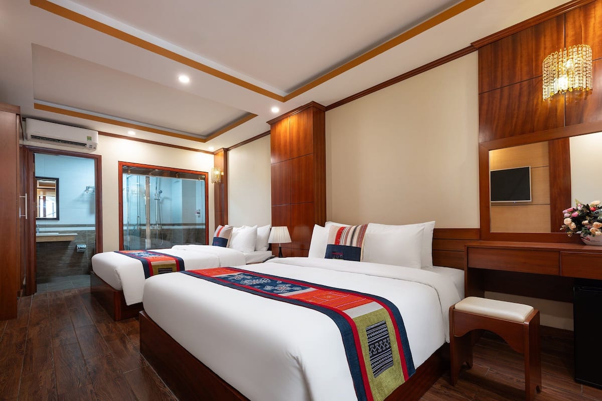 Quarto casal luxo, vista para a montanha | Roupas de cama antialérgicas