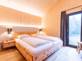 Chalé | 4 quartos, roupa de cama fornecida 