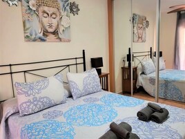 Apartamento | 3 quartos, individualmente mobiliados, roupa de cama