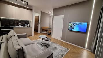 Suite Executiva, 1 quarto, varanda | Sala de estar