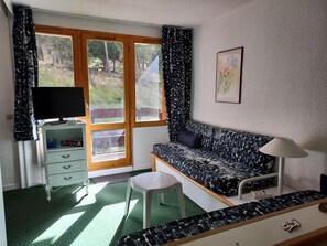100m from ski slopes, 3rd floor, view resort, balcony, tv, ski locker ...