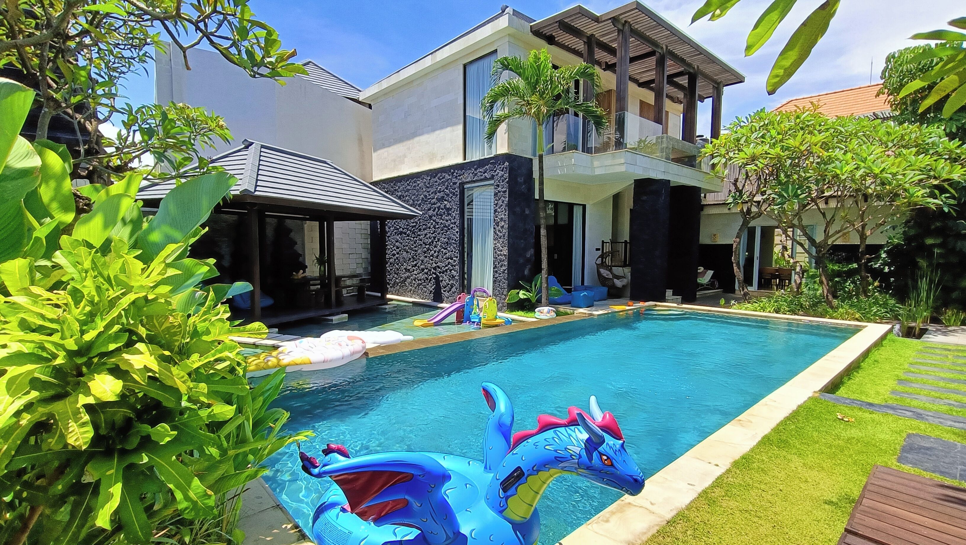 Villa Deluxe, 2 quartos, vista para o oceano | Roupa de alta qualidade, cofre no quarto, secretária 