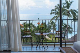 Quarto Duplo Deluxe, 1 cama king-size, vista para o oceano (Seaside One Bed Room) | Terraço/pátio interior