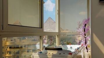 Quarto casal ou duplo superluxo, vista para a montanha | Vista do quarto