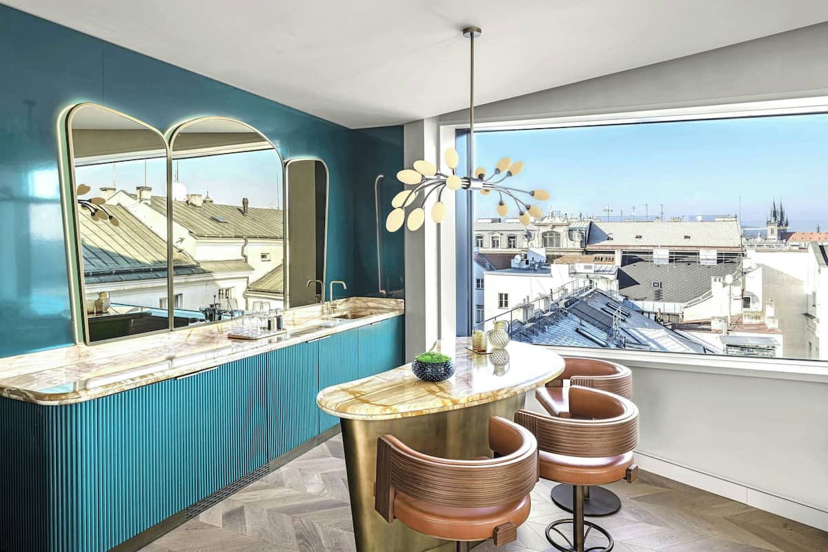 Cobertura, 1 cama King, vista para a cidade | Roupas de cama antialérgicas, frigobar, cofres nos quartos