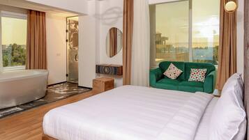 Suite Júnior | 2 quartos, lençóis de algodão egípcio, roupa de alta qualidade, minibar