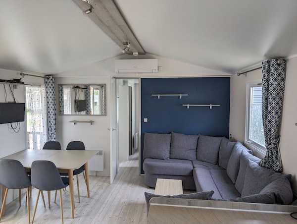 Mobil-home 6/8 Personnes Sur Le Camping Les Dunes De Contis à St Julien En Born - Contis-Plage