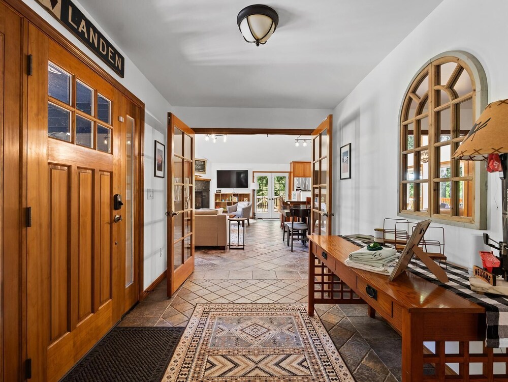 Magnificent Custom-Built Lodge Surrounded By Forest of Douglas Firs ...