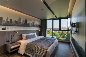 Quarto casal executivo | Cofres nos quartos, Wi-Fi de cortesia, roupa de cama