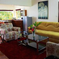 Suite Presidencial, varanda | Sala de estar | Televisor 