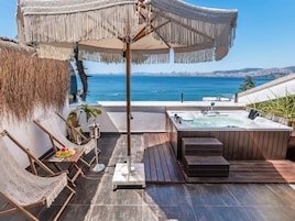 Suite Presidencial, vista para o mar | Serviço de champanhe