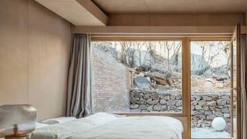 Quarto Duplo Comfort, vista para a montanha | Roupa de cama fornecida