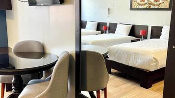 Quarto triplo standard, vista para o pátio | Cofres nos quartos, Wi-Fi de cortesia