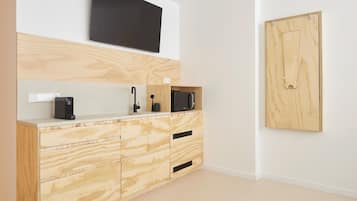 Estúdio Deluxe, Vista para a cidade | Cozinha privada | Minifrigorífico, um micro-ondas